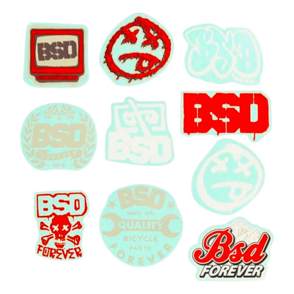 BSD BMX Sticker Set Aufkleber Set 10st. – Bikers Base