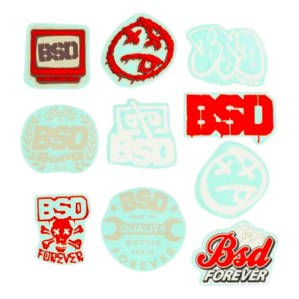 BSD BMX Sticker Set Aufkleber Set 10st. – Bikers Base